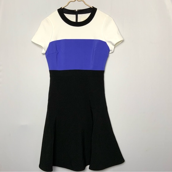 kate spade | Dresses | Kate Spade New York Sz Colorblock Crepe Flip ...